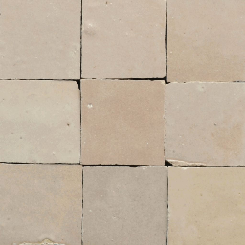 Zellige Oasis - Flax | Terra Cotta – 2x2 in. Mosaic Tile