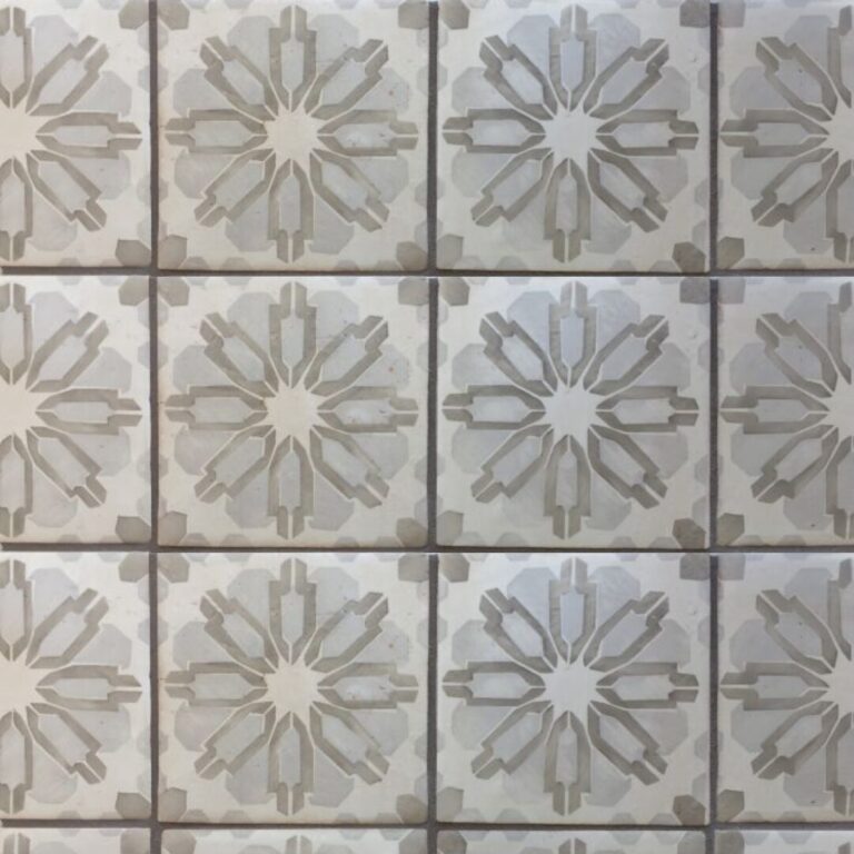Paris Metro - Off-white | Terra Cotta - 6x6 in. Decorative Field Tile ...