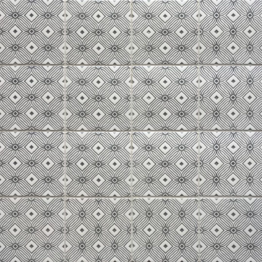 Motif Pattern A | 6x6 in. Ceramic Field Tile | Renaissance Tile and Bath