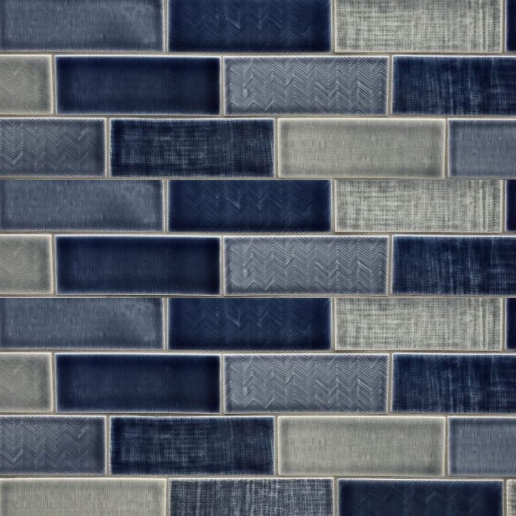 Small Fan Pattern - Monochrome | Ceramic Field Tile | Renaissance Tile ...