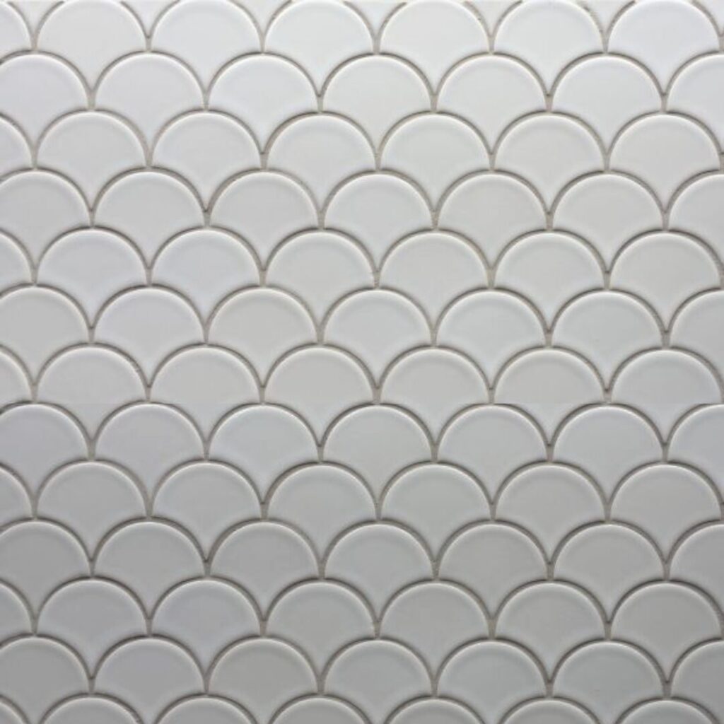 Small Fan Pattern - Monochrome | Ceramic Field Tile | Renaissance Tile ...