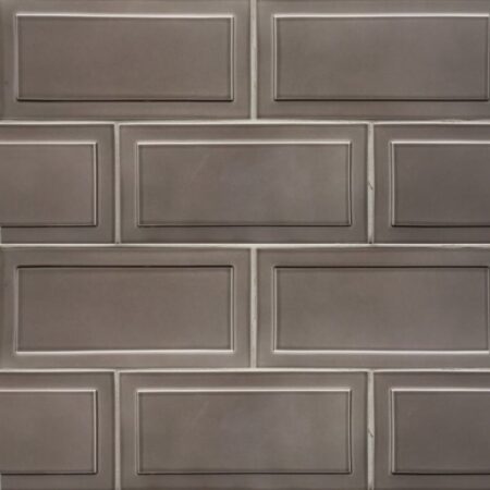Recessed Frame Relief - Monochrome | 6x12 in. Ceramic Field Tile ...
