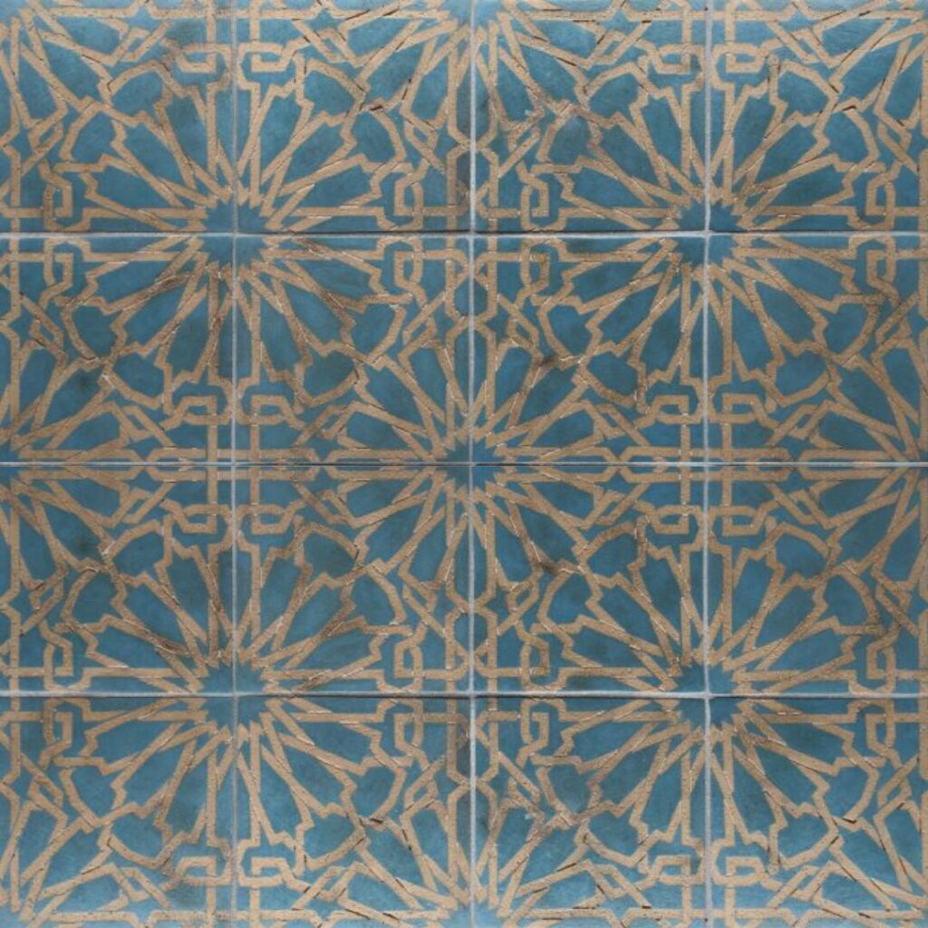 Gray w/ Persian Inlay | Encaustic Tile | Renaissance Tile & Bath