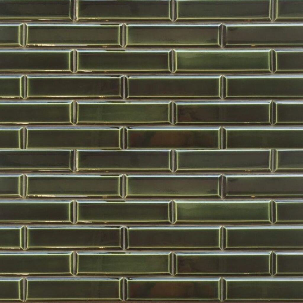 Scraffito Pattern Relief - Monochrome | 5x10 in. Ceramic Field Tile ...