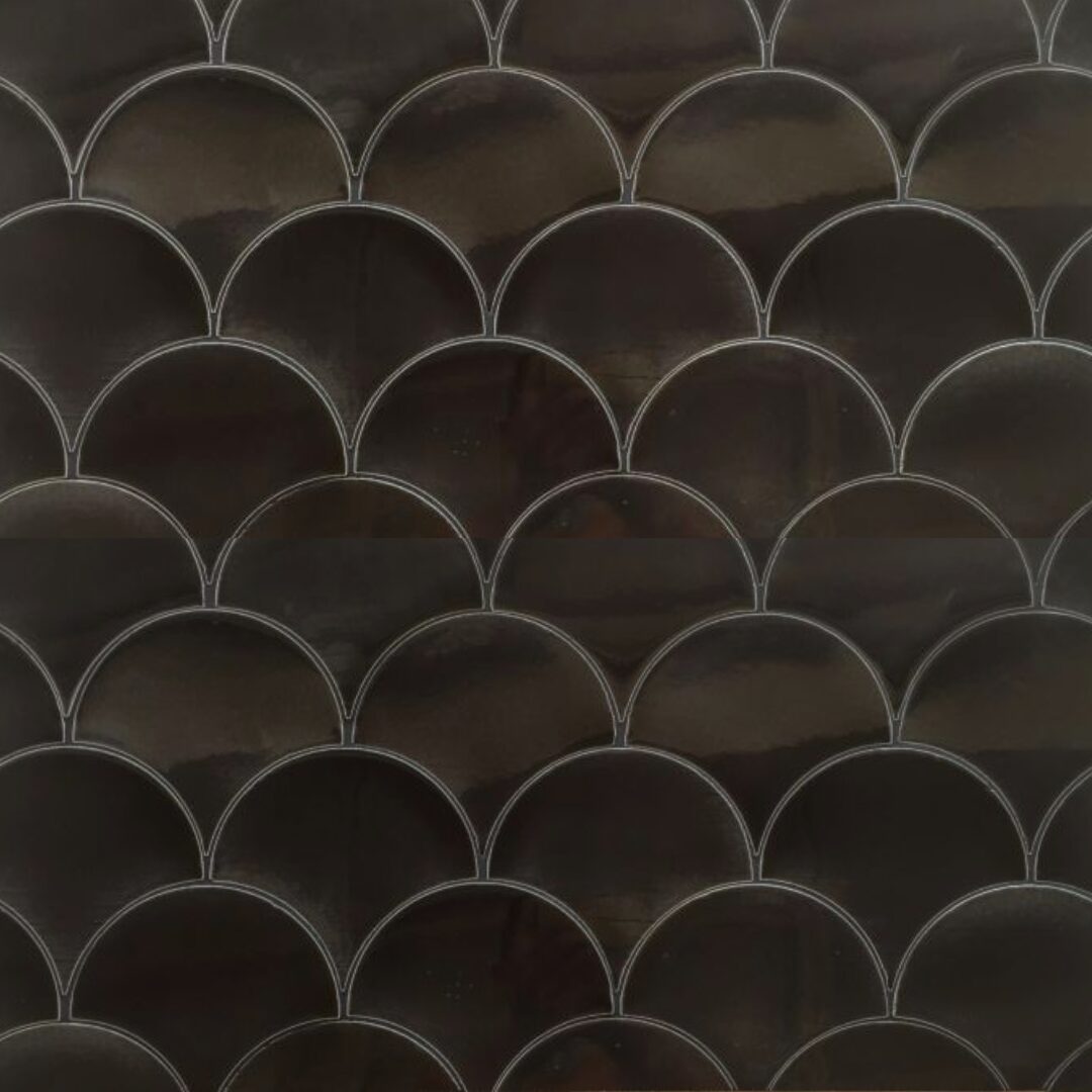 Small Fan Pattern - Monochrome | Ceramic Field Tile | Renaissance Tile ...