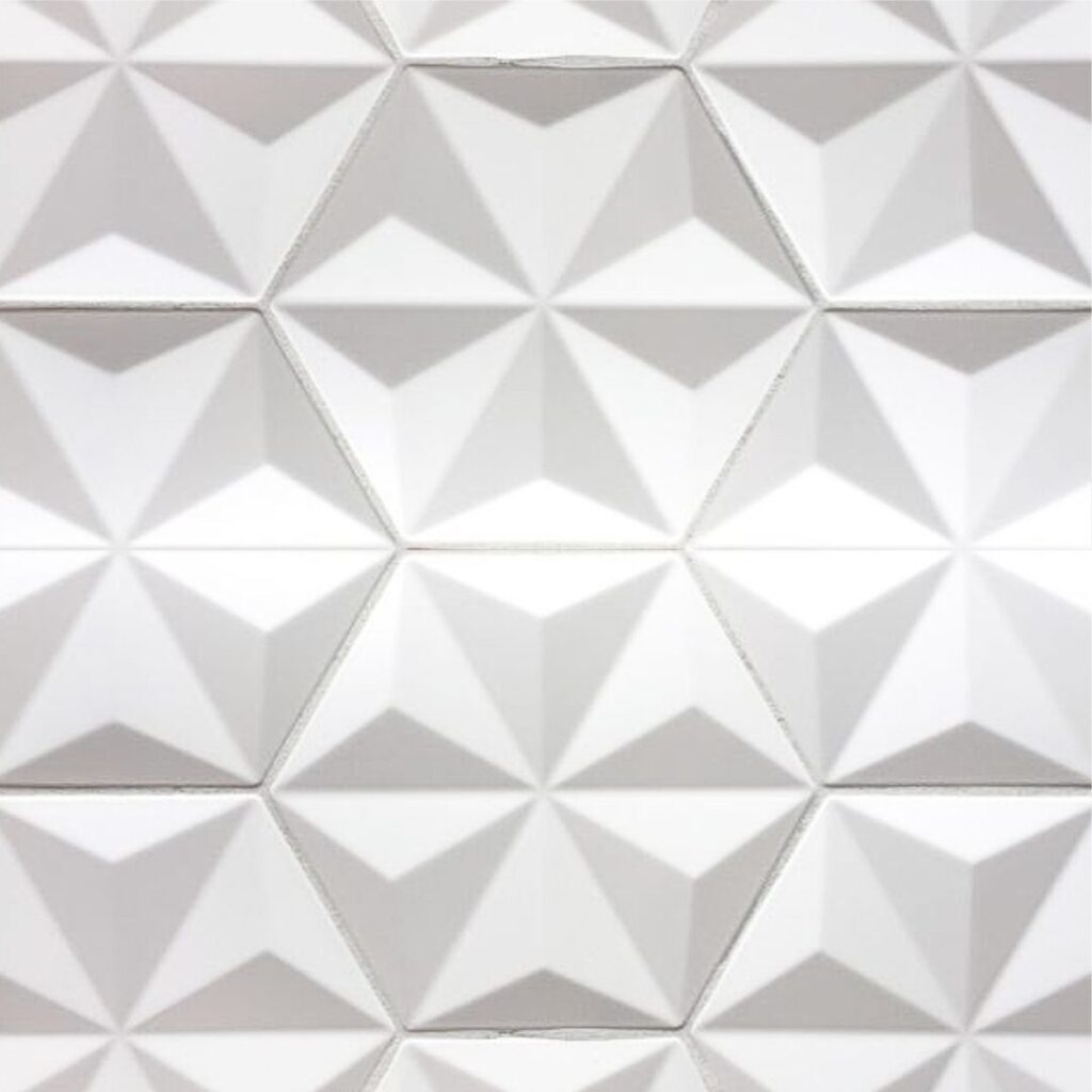 Origami Hexagon - Bianco Matte White | Ceramic Field Tlie | Renaissance ...