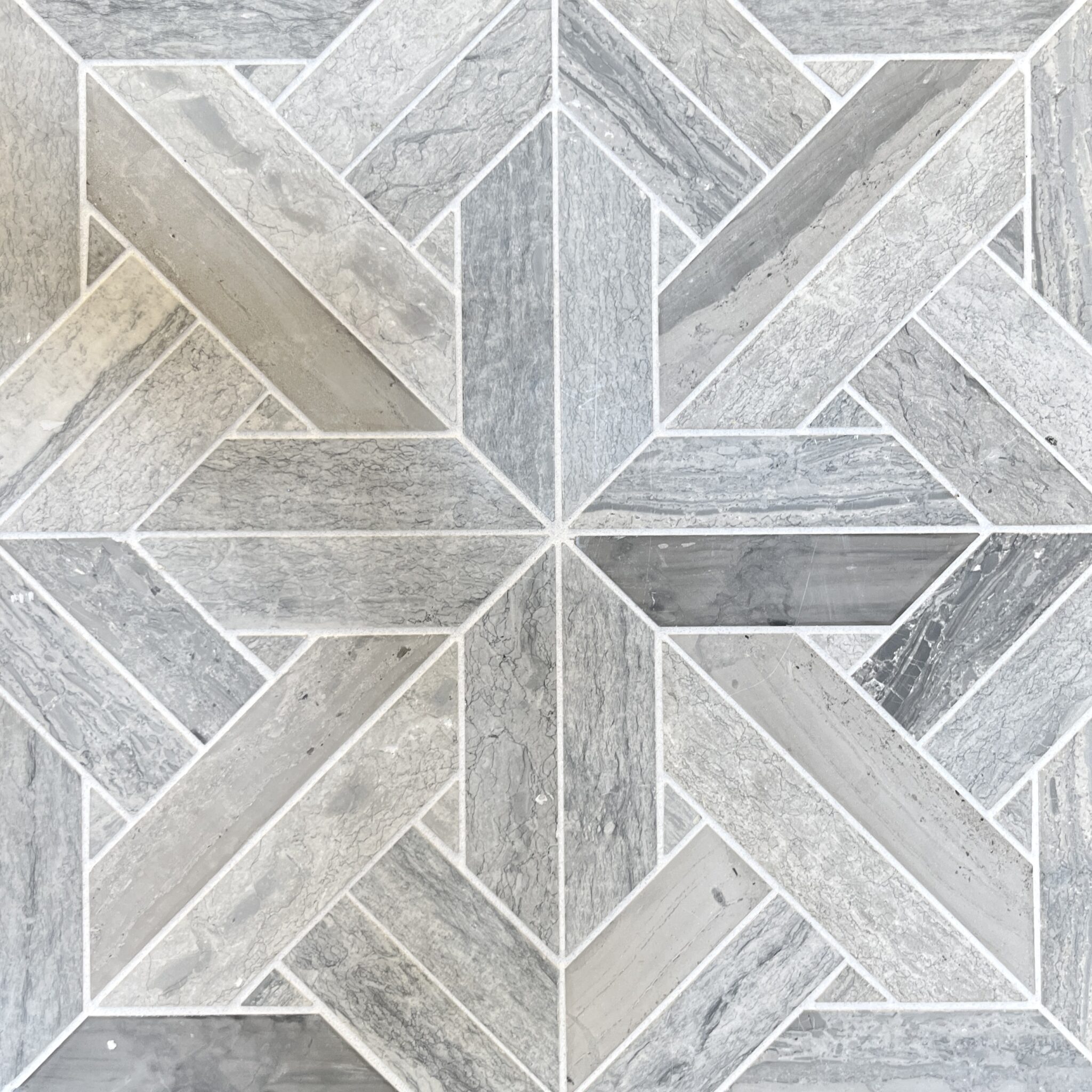 Parquet | Blue Stratta Limestone Honed | Renaissance Tile and Bath