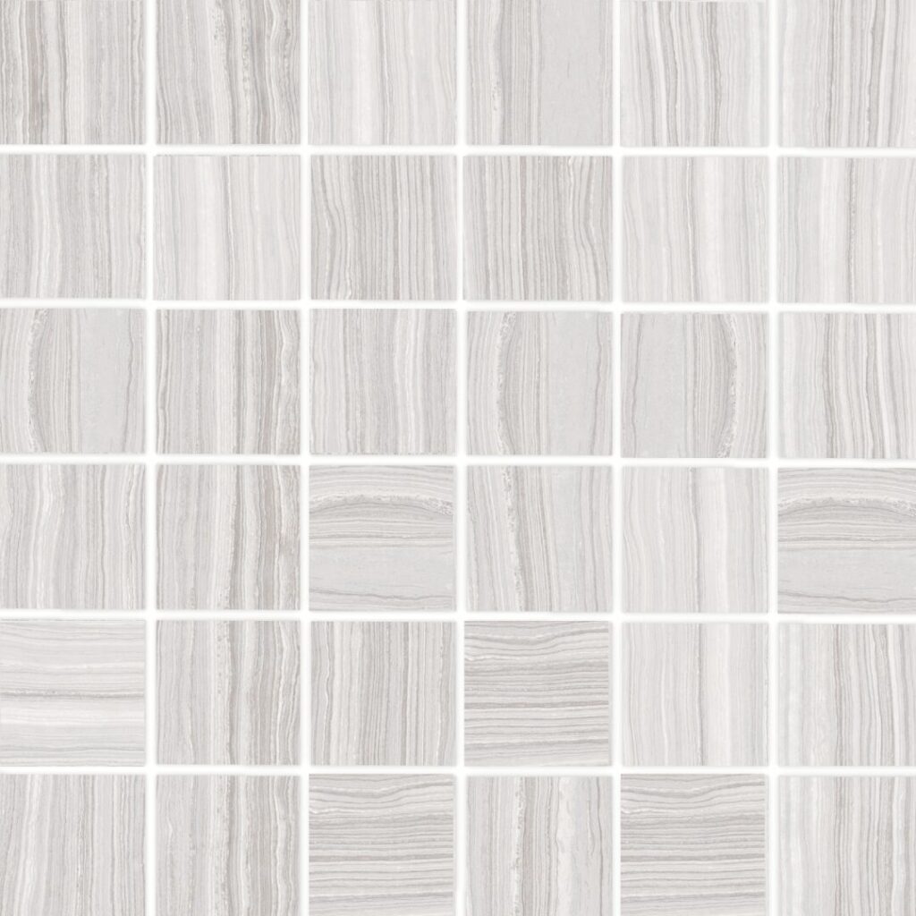 Strata - Blanc | Porcelain - 2x2 in. Straight Joint Mosaic ...