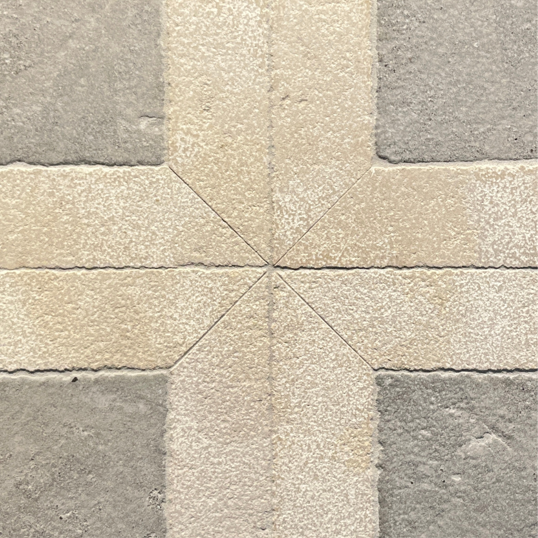 Abbey - Shelbourne | Marble - Checkerboard Pattern w/ Black Berber ...