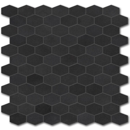 Himalayan Black | Basalt - Elongated Hexagon | Honed (3/8" Thick ...