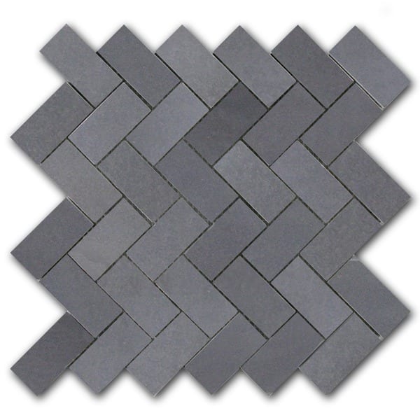 Basalt | Midi-Brick Mosaic | Honed (3/8" Thick) | Renaissance Tile and Bath