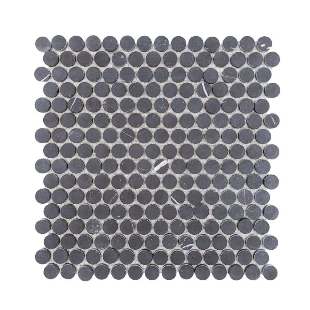 Nero Marquina | Marble - 2x8 in. Field Tile - Soft Pillowed Edge (3/8 ...