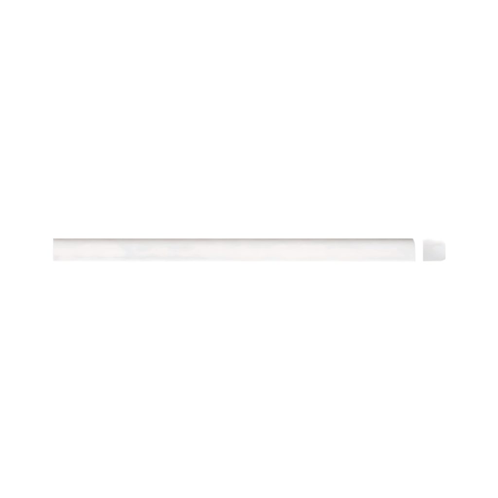 White Elegant Select (Dolomite) | Marble - 5/8x12 in. Flat-Square Liner ...
