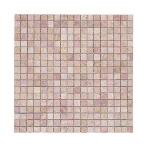 Sunstone | Limestone - 2x2 in. Straight Joint Mosaic | Tumbled ...