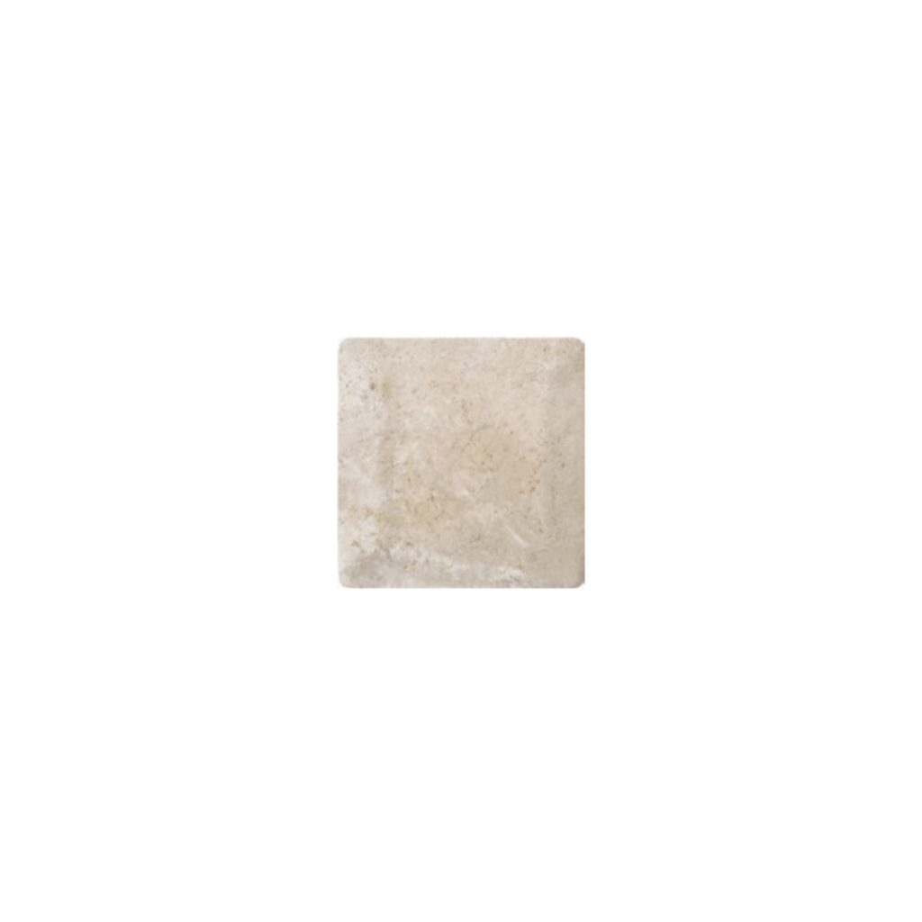 Durango | Travertine - 4x4 in. Field Tile | Pillowed & Honed w/ Rolled ...