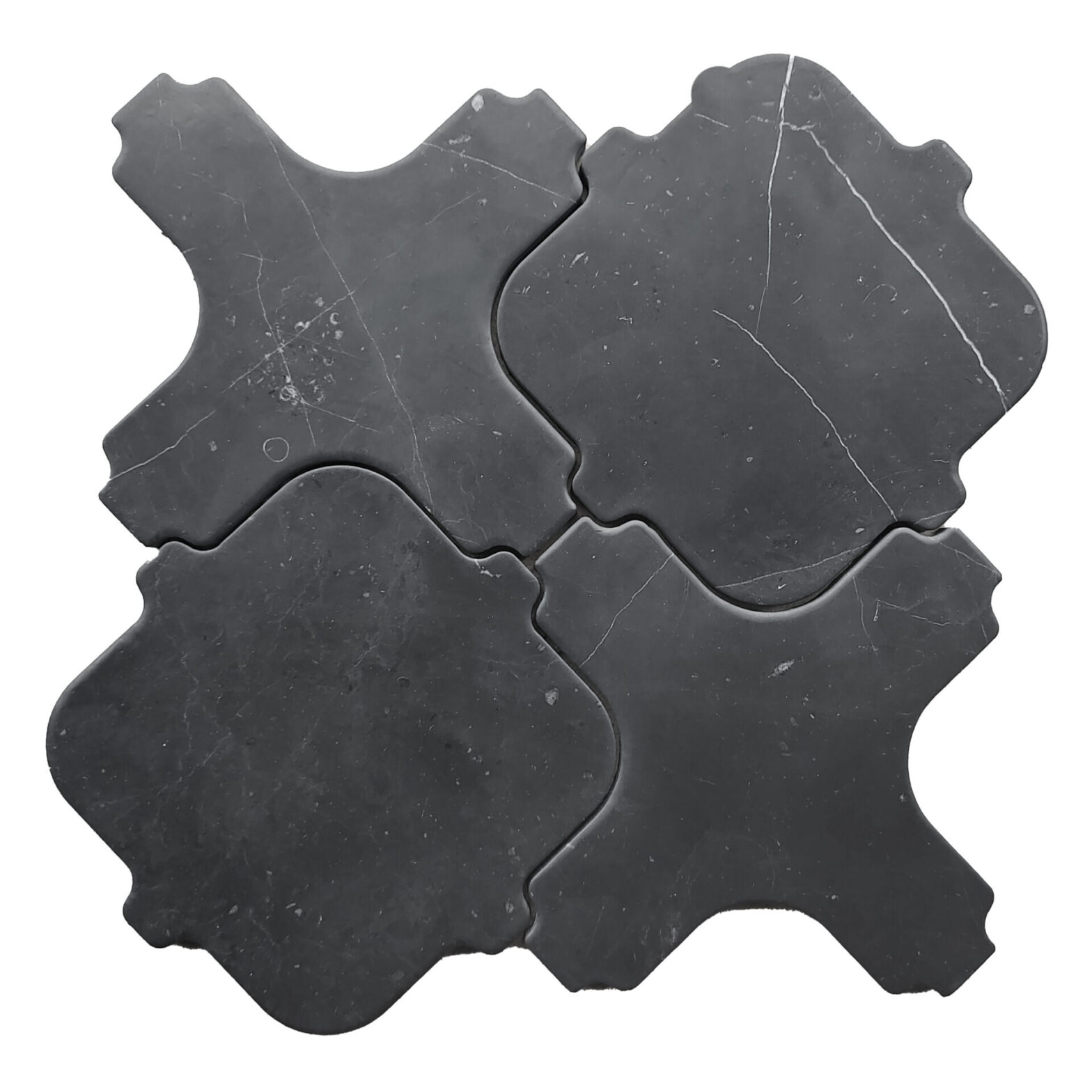 Nero Marquina | Marble - 2x8 in. Field Tile - Soft Pillowed Edge (3/8 ...