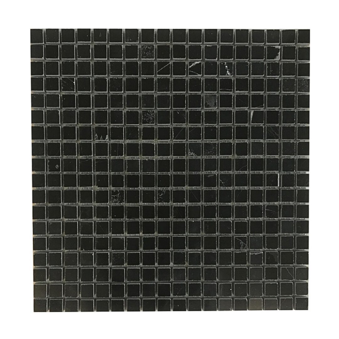 Nero Marquina | Marble - 2x8 in. Field Tile - Soft Pillowed Edge (3/8 ...