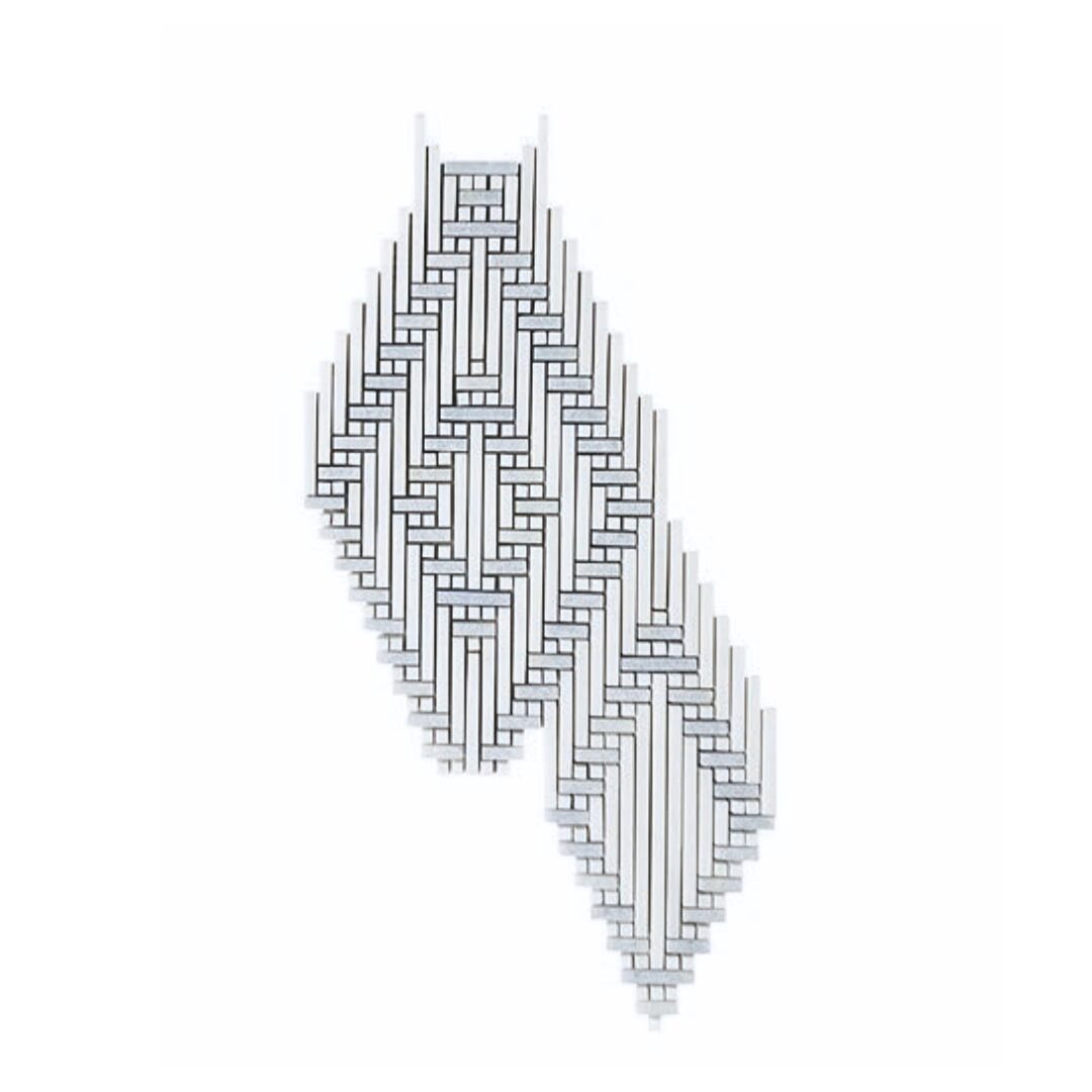 Blue Celeste | Marble - 3/4x3/4 in. Straight Joint Mosaic | Polished (3 ...