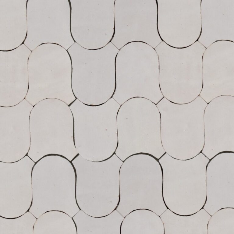 Zellige Oasis - Drift | Terra Cotta – Wave Pattern Mosaic Tile