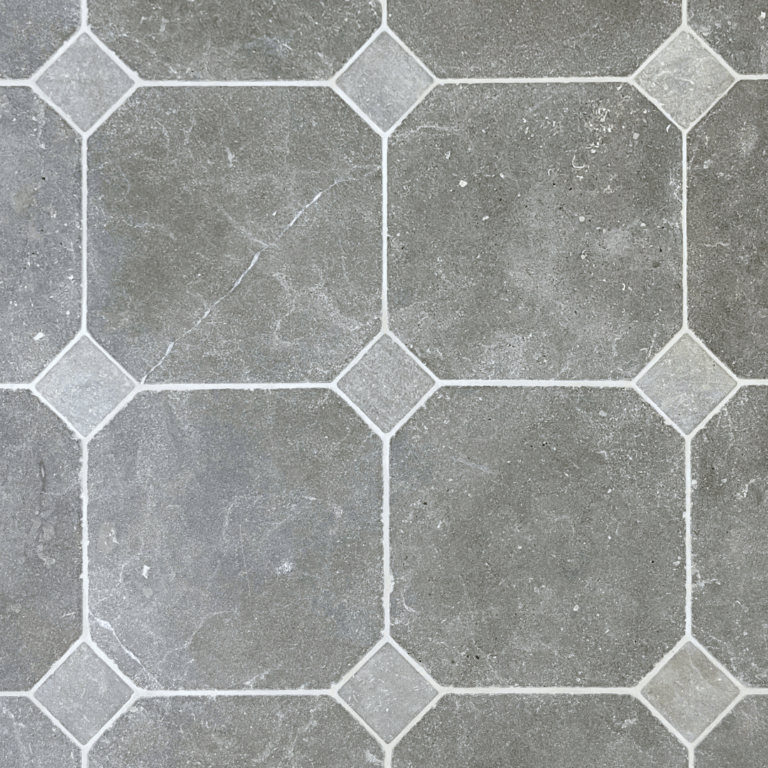 St. Bleu Loire Bar | Limestone – 16x16 in. Octagon & 4x4 in. Cabochon ...