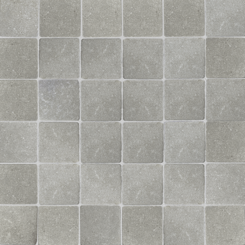 Montpellier Bar Gris | Limestone – 2x2 in. Mosaic | Tumbled Edge ...